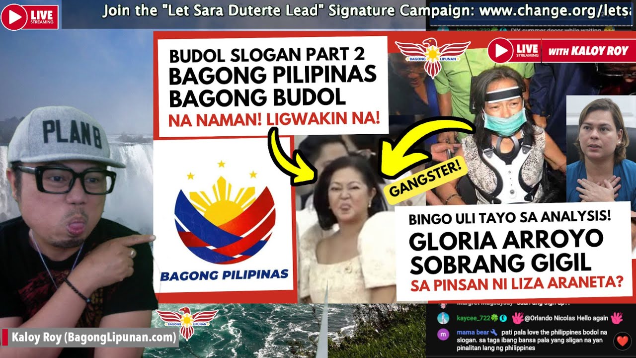 BBM NEW SLOGAN, SAMASAMANG MABUDOL MULI | GLORIA ARROYO GIGIL SA PINSAN ...
