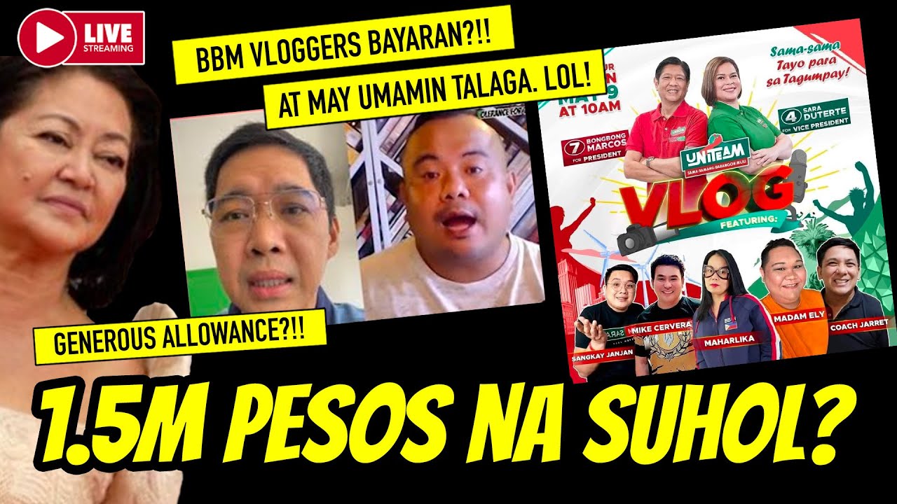 PASABOG! 1.5 MILLION PESOS NA SUHOL SA BBM VLOGGERS?!! AT MAY UMAMIN ...