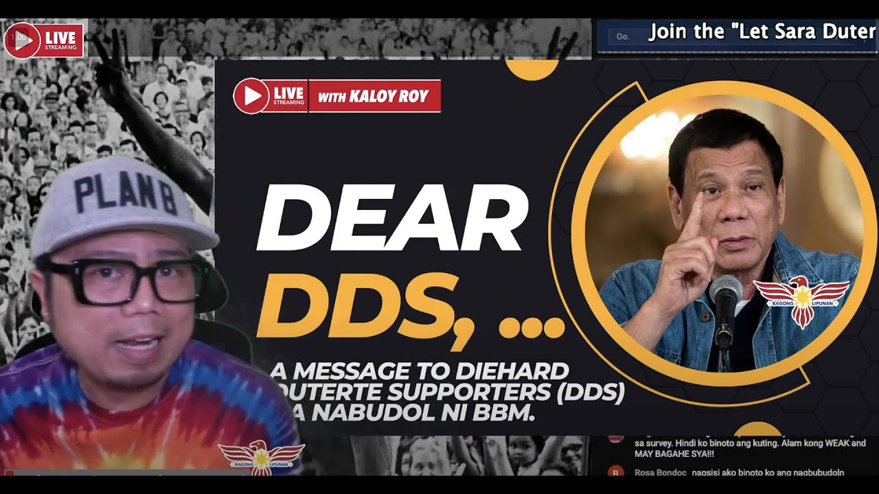 Dear DDS … isang mensahe sa mga Diehard Duterte Supporters na nabudol ...