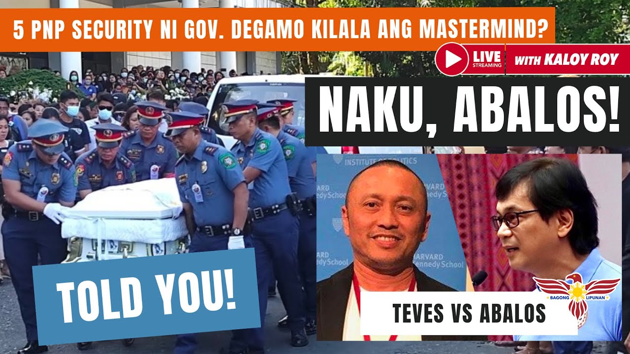 ABSENT ANG LIMANG PNP SECURITY NI GOV. DEGAMO NOONG ARAW NA SYA AY ...