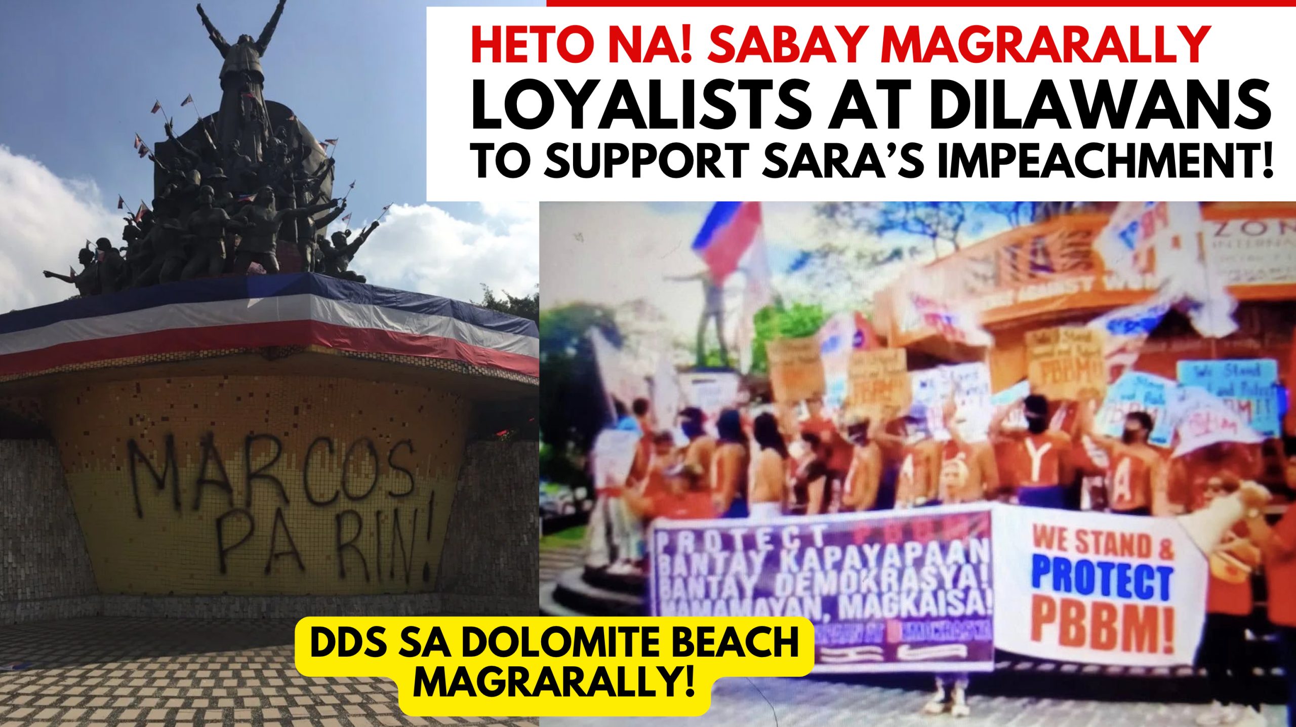 HETO NA! RALLY NG MGA LOYALISTS, LOYALIZAS, AT DILAWANS NAGHAHANDA NA ...