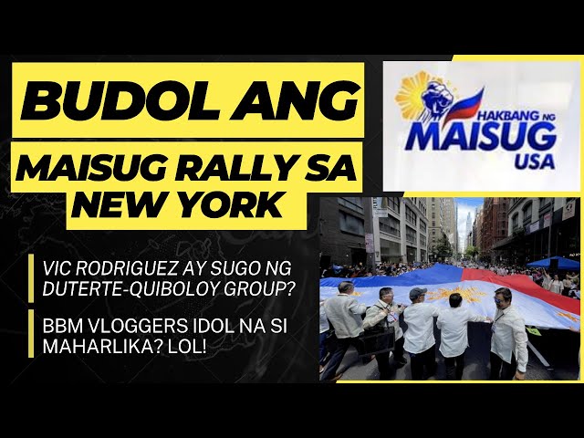 MAISUG RALLY SA NEW YORK AY BUDOL! | VIC NAGING SUGO? | BBM VLOGGERS ...
